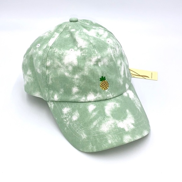 Collection XIIX | Accessories | Green Tie Dye Baseball Cap With ...